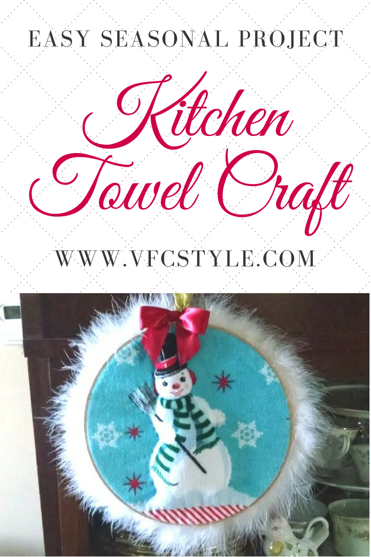 Cute project for kitchen towels | VFCstyle.comVFCstyle.com